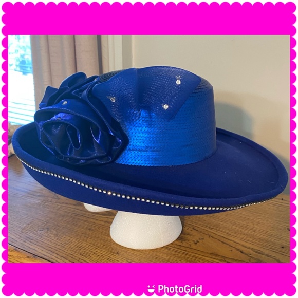 Whittall and Shon | Accessories | Bright Royal Blue Church Hat | Poshmark